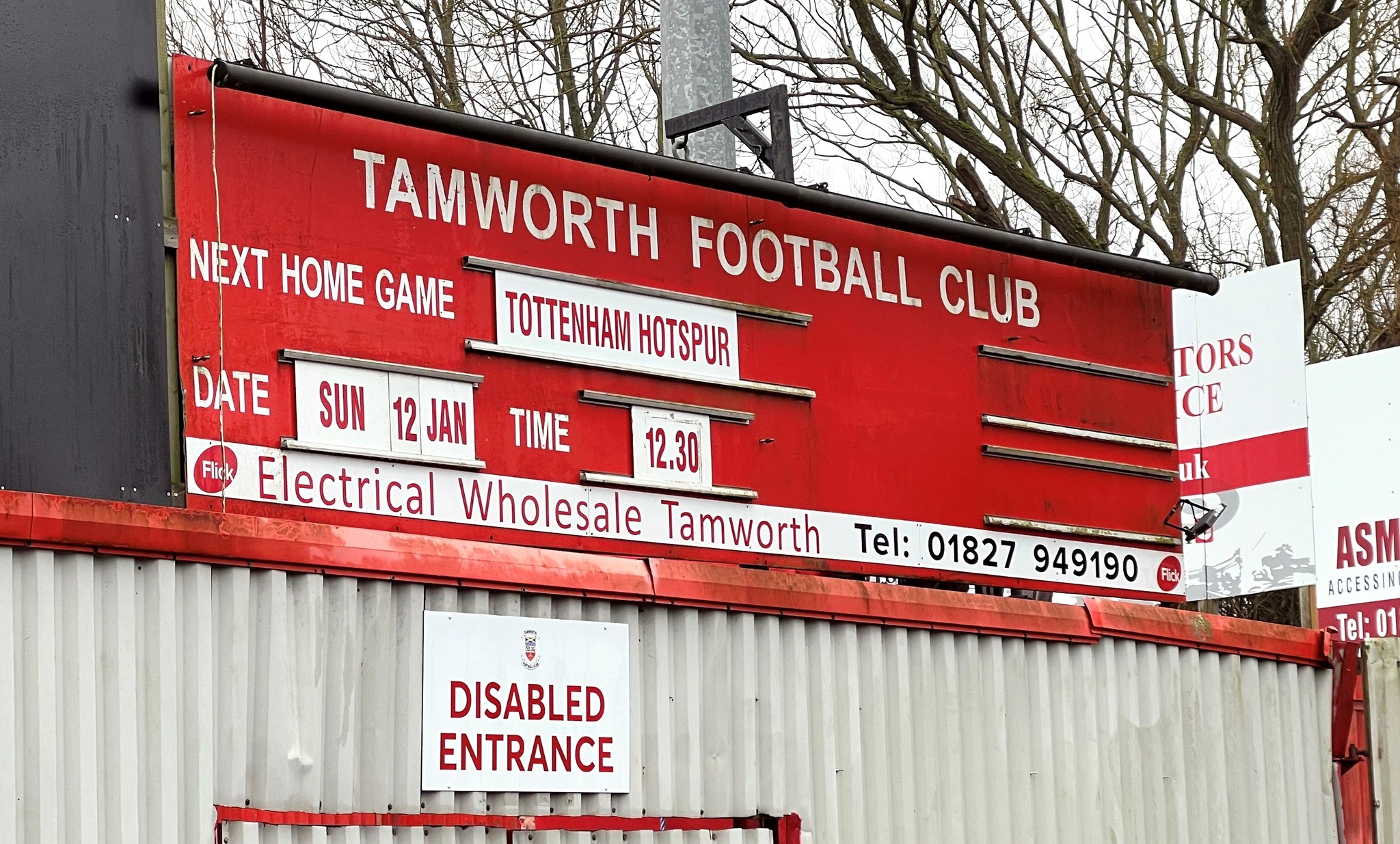 Proud Supporters of Tamworth FC